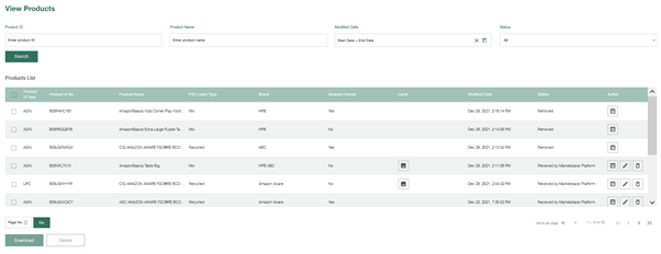 User Manual: FSC Certified Products Portal | FSC Connect